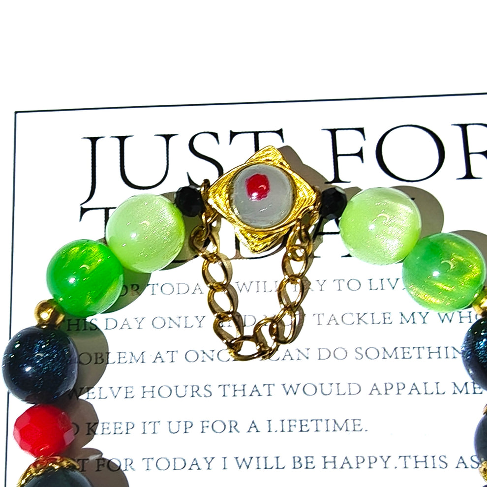 Smile House Handmade Fanmade Male Green Light Inspired Round Bracelet ...